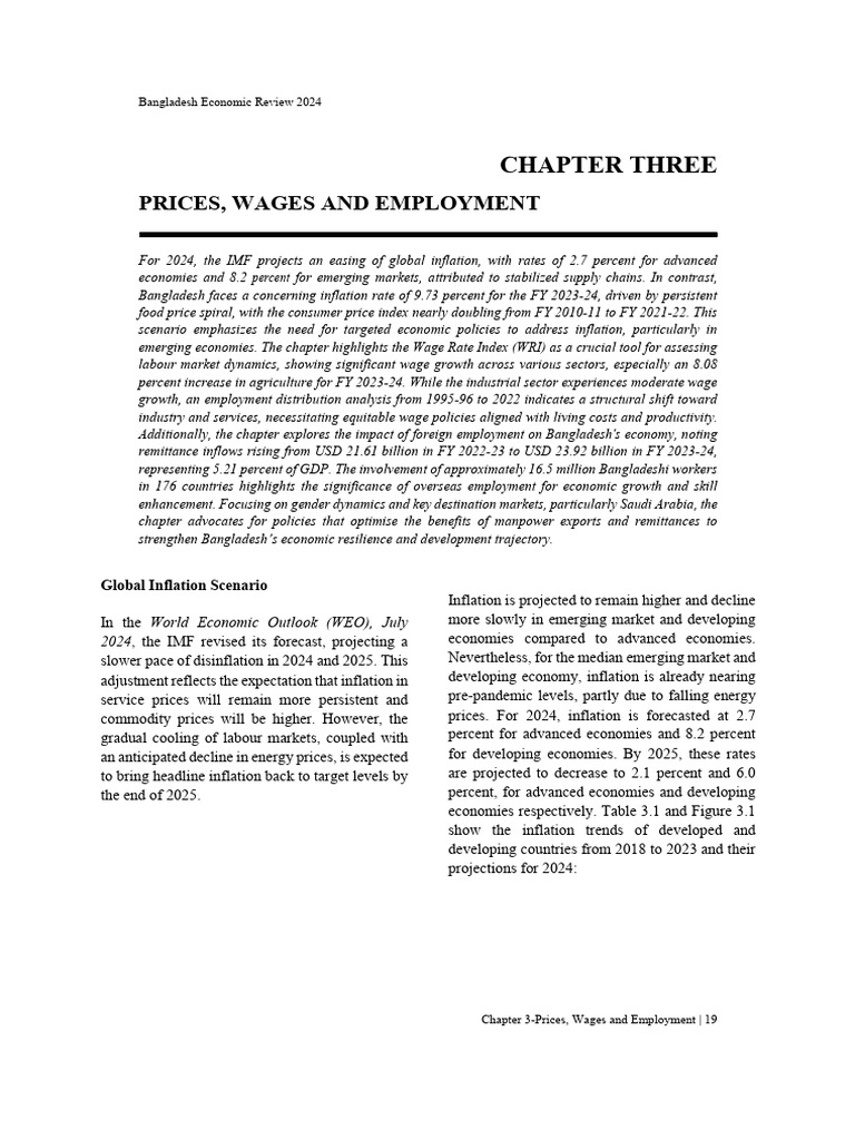 BER - 2024 - 12. Chapter 3 - Eng - U | PDF | Cost Of Living | Inflation
