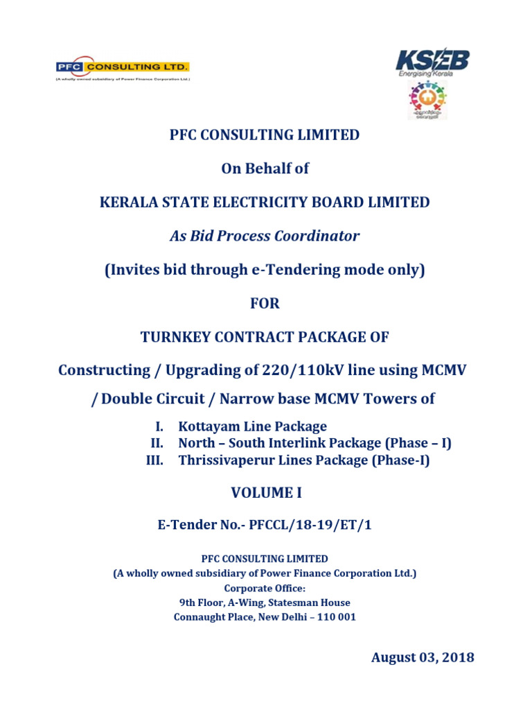 Volume 1qr Gcc | PDF | Electric Power Transmission | Specification ...