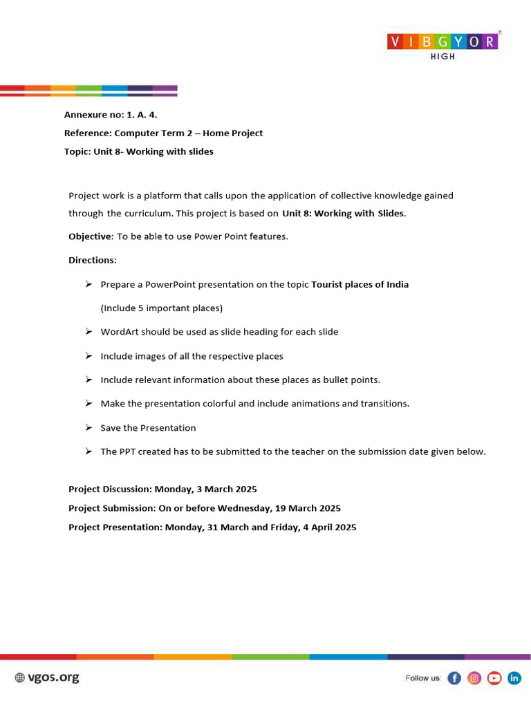 Annexure 1. A. 4. Ict Project Guidelines | PDF