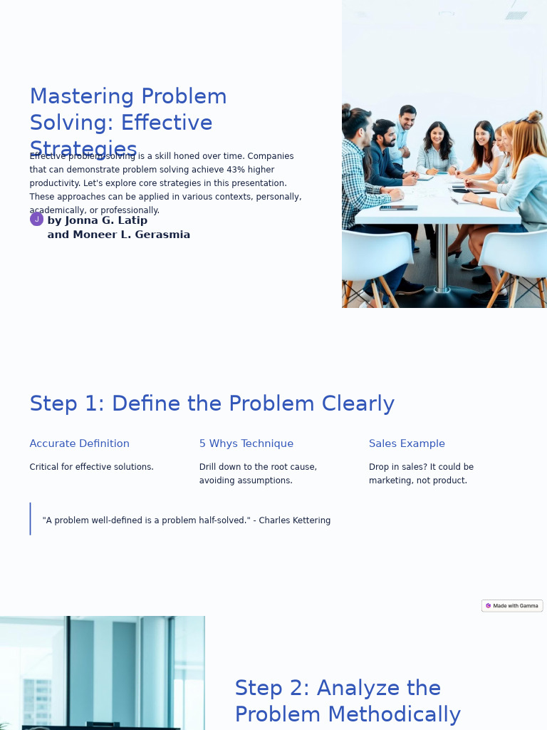 Mastering Problem Solving Effective Strategies | PDF | Performance ...