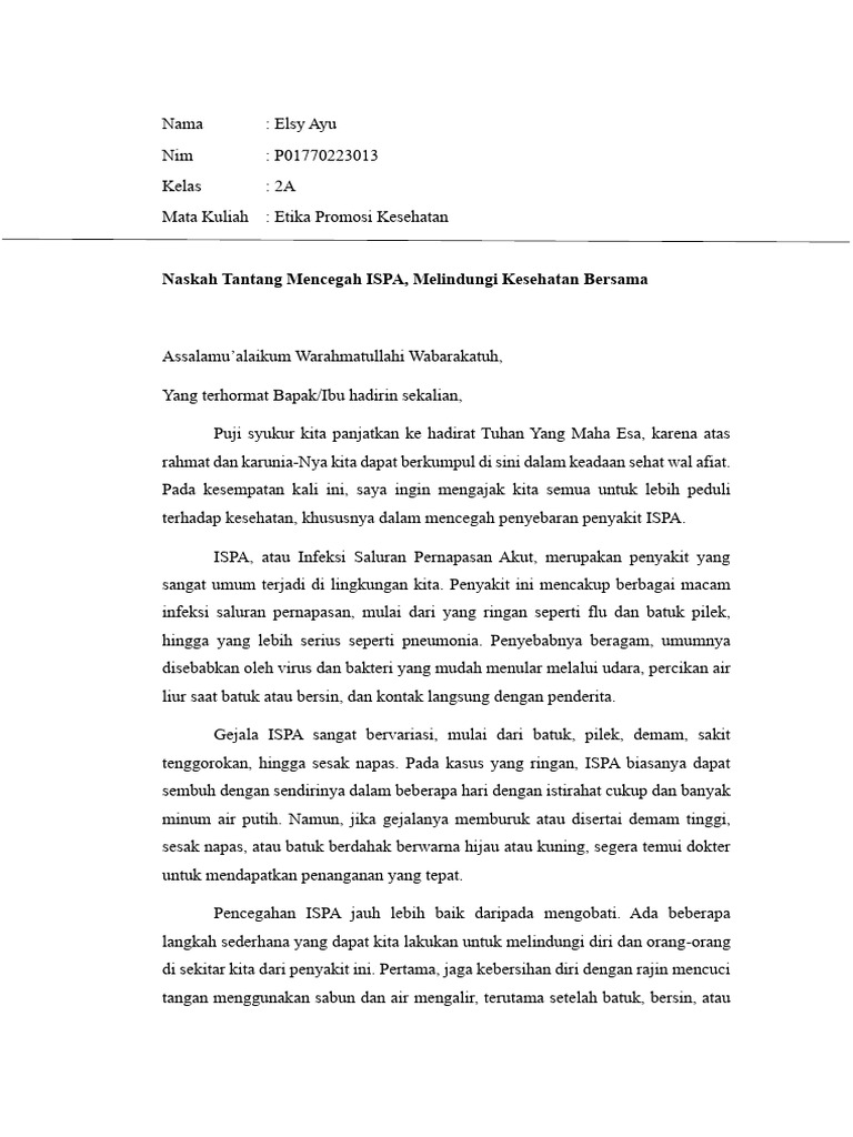 Naskah Elsy - Ayu - 2A | PDF