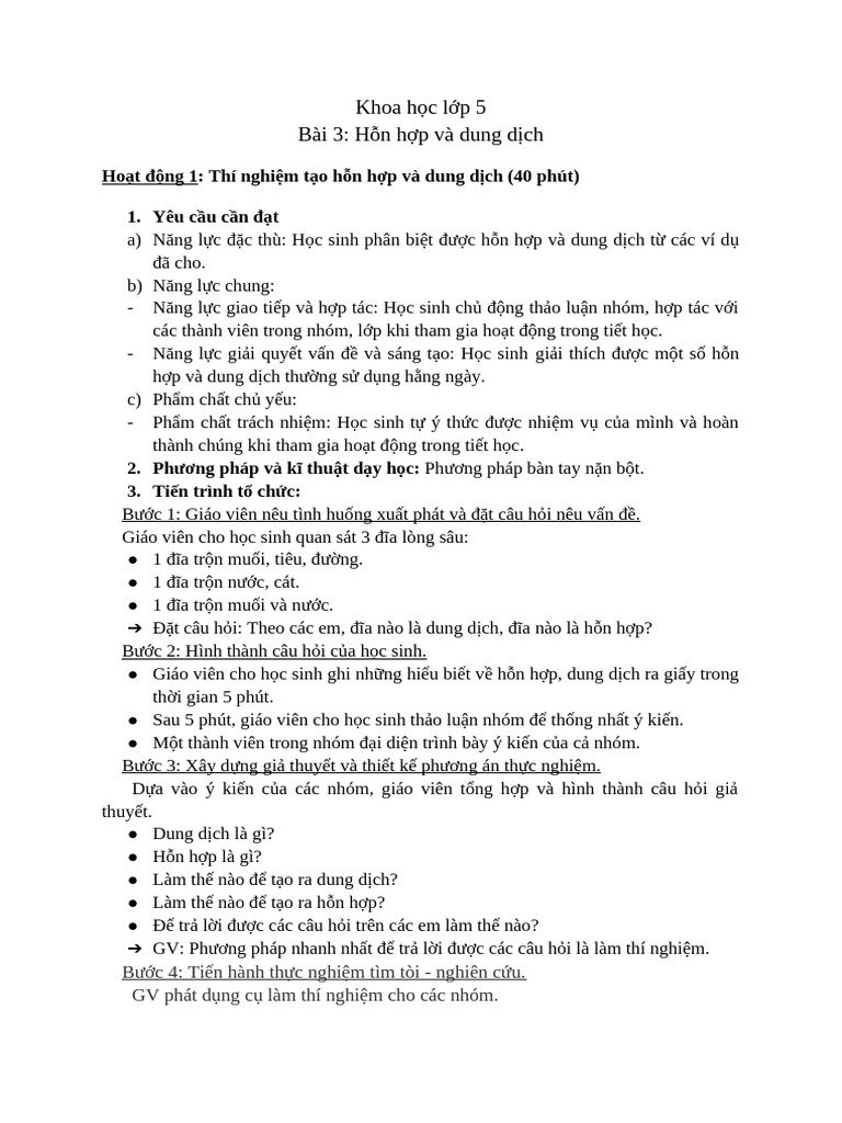 KHBD Bàn tay nặn bột | PDF