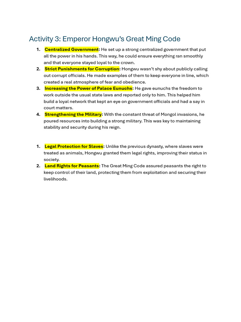 Great Ming Code | PDF