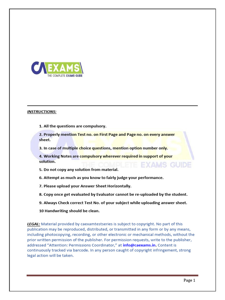 Paper 6 FM SM 170360682720231226091207 | PDF | Equity (Finance ...