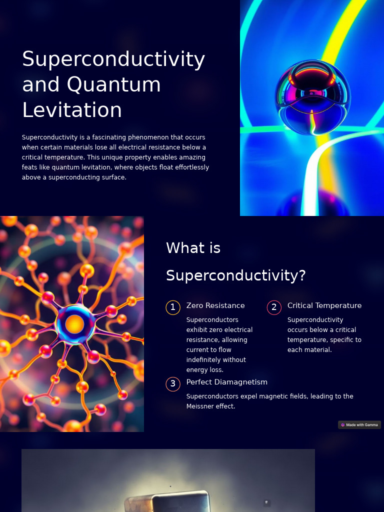 Superconductivity and Quantum Levitation | PDF | Superconductivity | Physical Phenomena