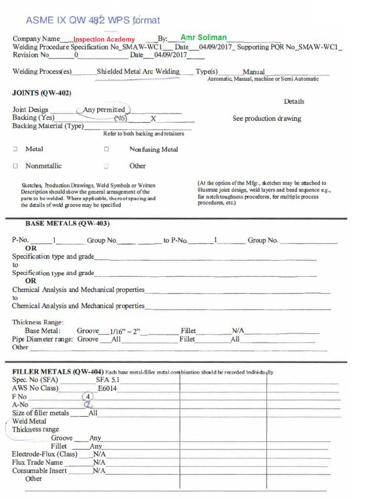 Wilkinson Wps-PQR | PDF