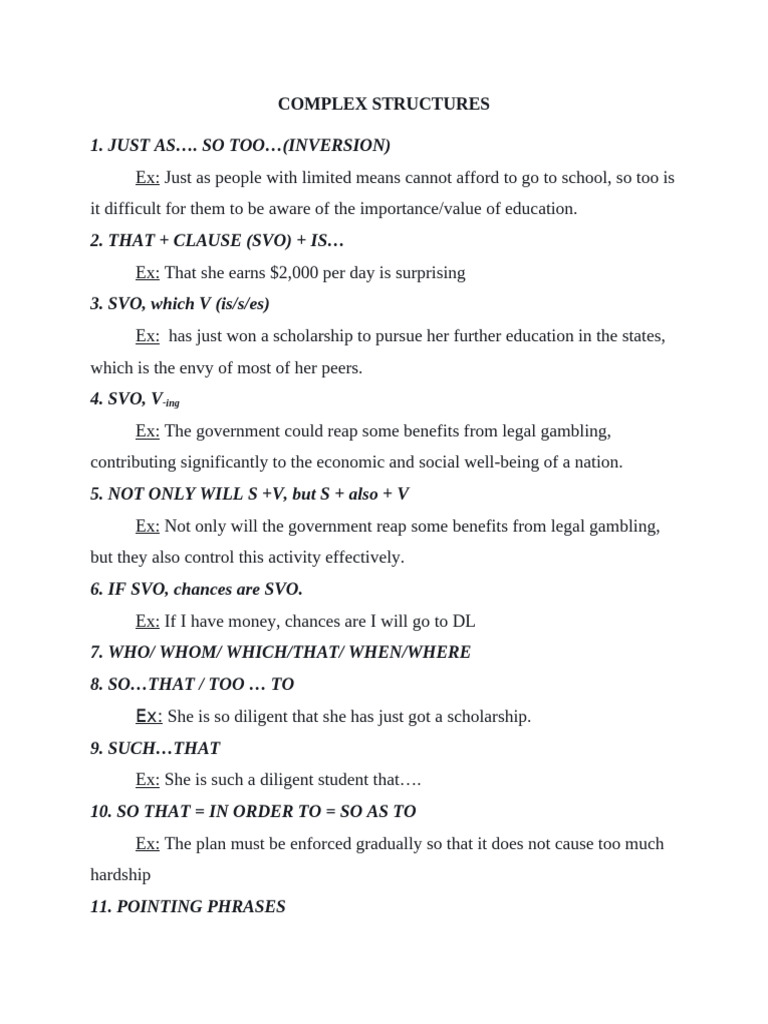 Understanding Complex Structures | PDF