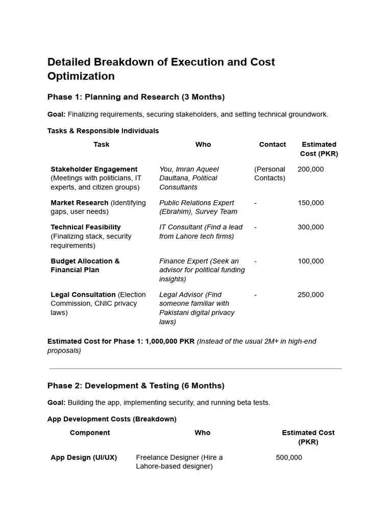 Detailed Breakdown of Execution and Cost Optimization | PDF | Computing ...