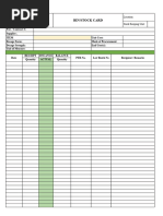 Stock Card Template for Inventory Management | PDF
