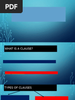 Clauses XI | PDF | Clause | Verb