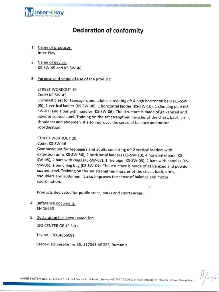 Declaration of Conformity KS-SW-45 KS SW 46 | PDF | Human Anatomy