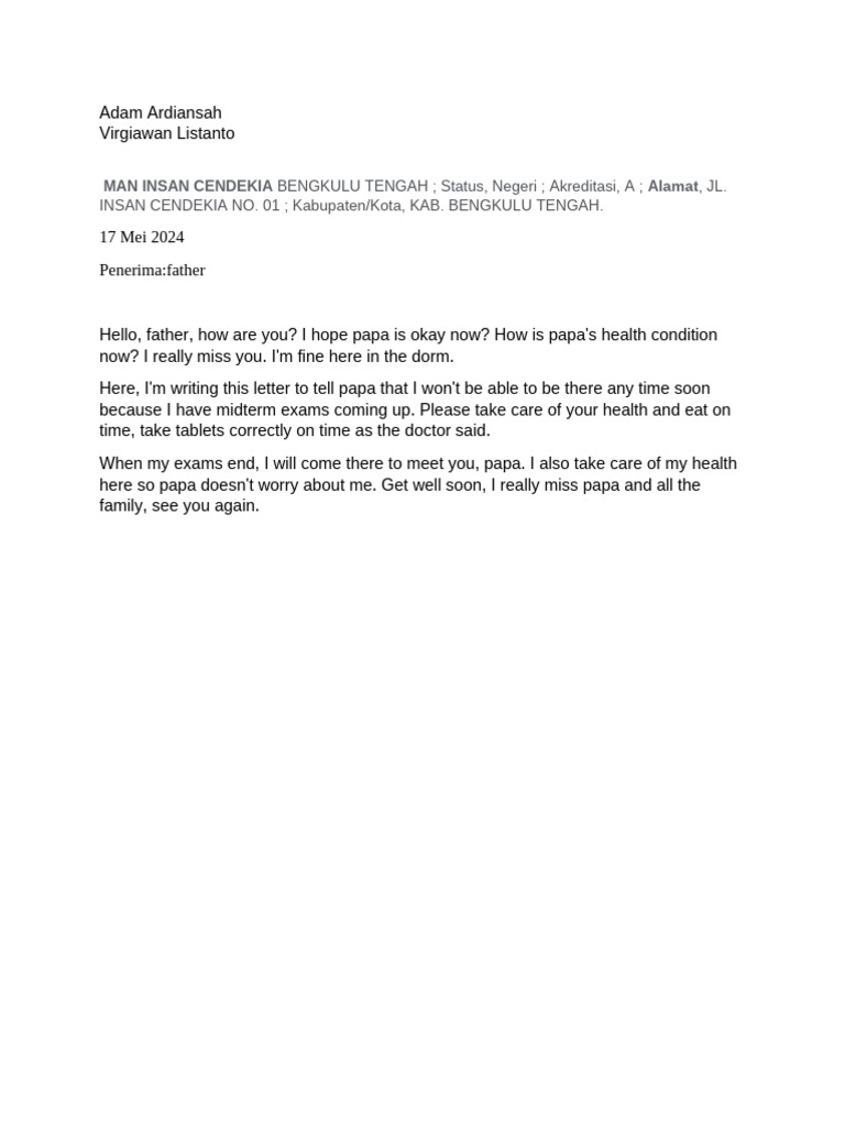 Bing Adam and Virgi | PDF