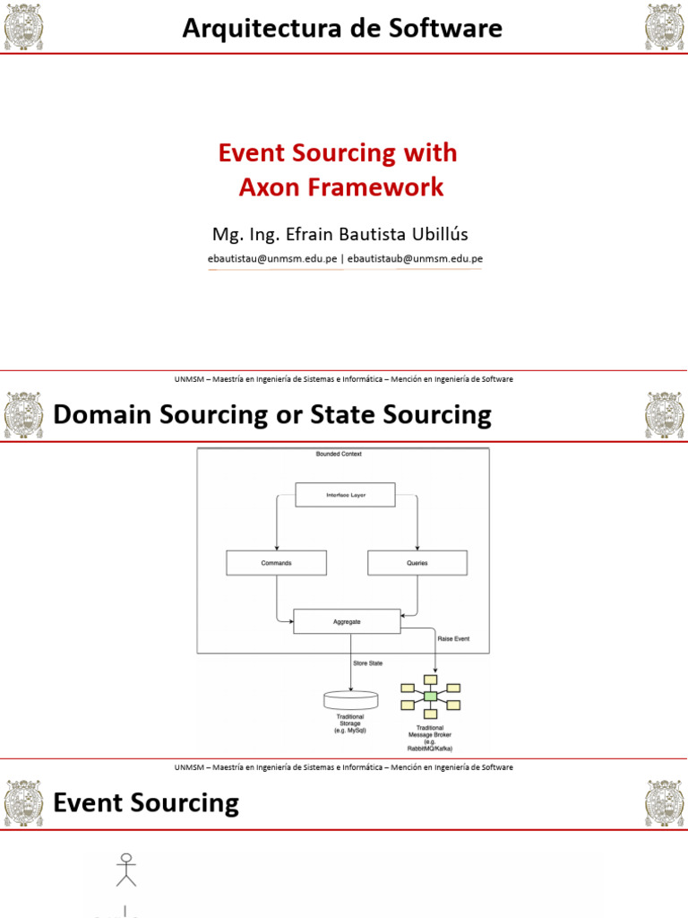 Event Sourcing - Axon Framework | PDF | Ingeniería | Ingeniería de Sistemas