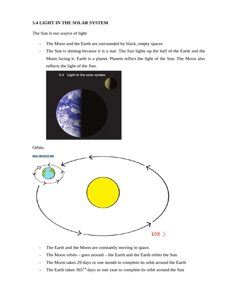 Main Light Source in the Solar System | PDF