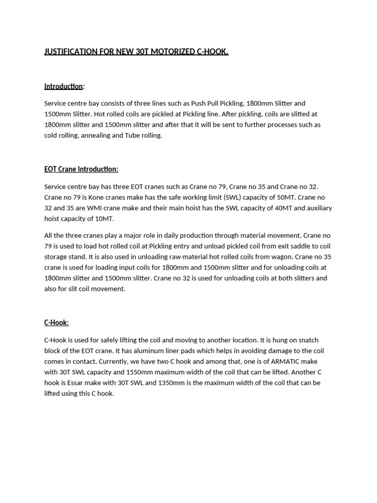 Justification For Rot A Table Chook | PDF | Crane (Machine) | Rolling ...