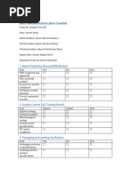 Line Clearance Checklist | PDF | Mechanical Engineering | Manufactured ...