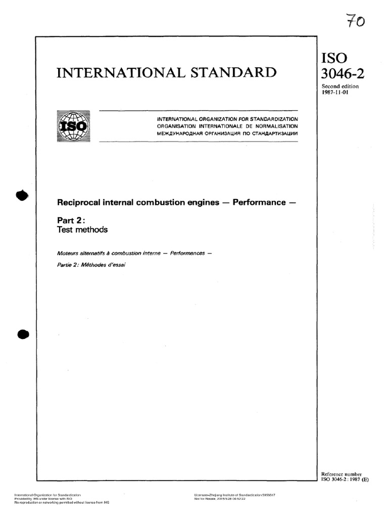 Iso 3046-2-1987 | PDF