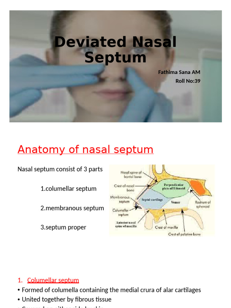 Deviated Nasal Septum 2020 | PDF | Human Nose | Otorhinolaryngology