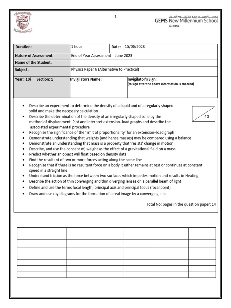 Physics Density and Cooling Rate Experiment | PDF | Force | Volume