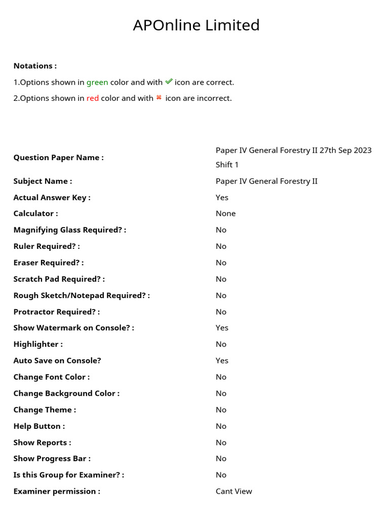 Forestry Exam Questions and Answers | PDF | Wood | Sampling (Statistics)