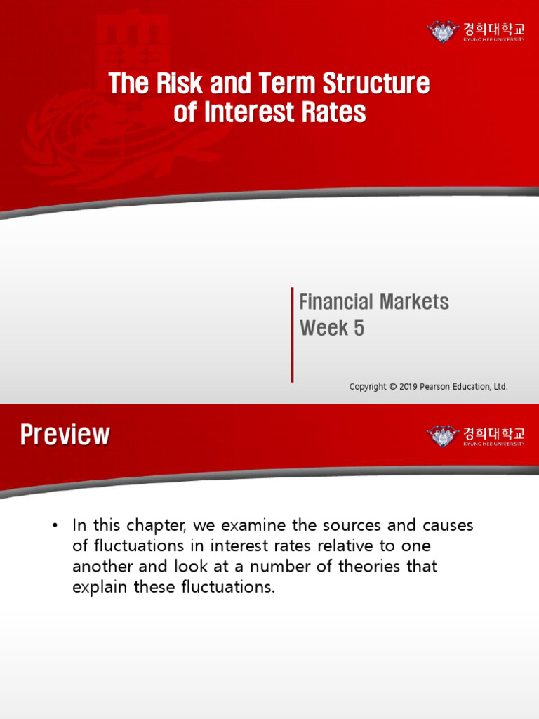 Week 5 - The Risk and Term Structure | PDF | Yield Curve | Credit Rating