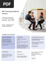 BSI Training Schedule 2025: Malaysia | PDF | Educational Technology
