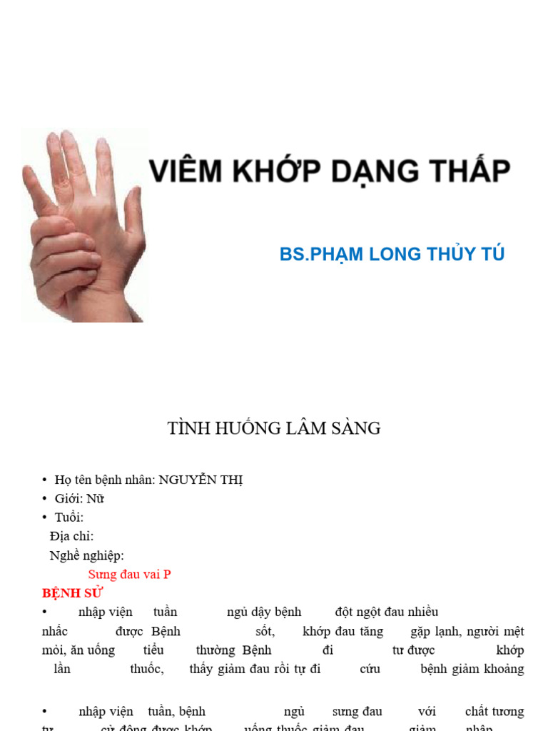 Viem Khop Dang Thap 2024 | PDF