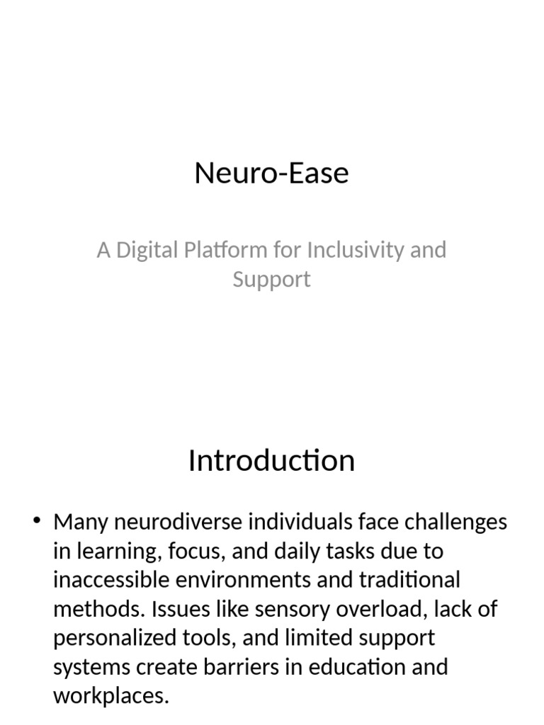 Neuro Ease Presentation | PDF