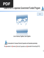 AOTS Training Programs Overview | PDF | Japan | Sustainability