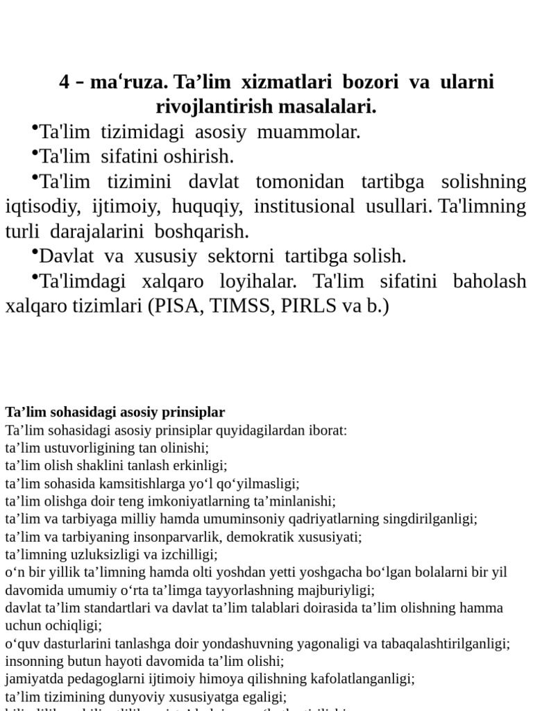 4 - ma'ruza (4) | PDF