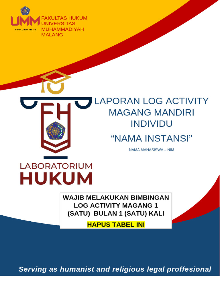 Template Laporan Log Act Individu | PDF