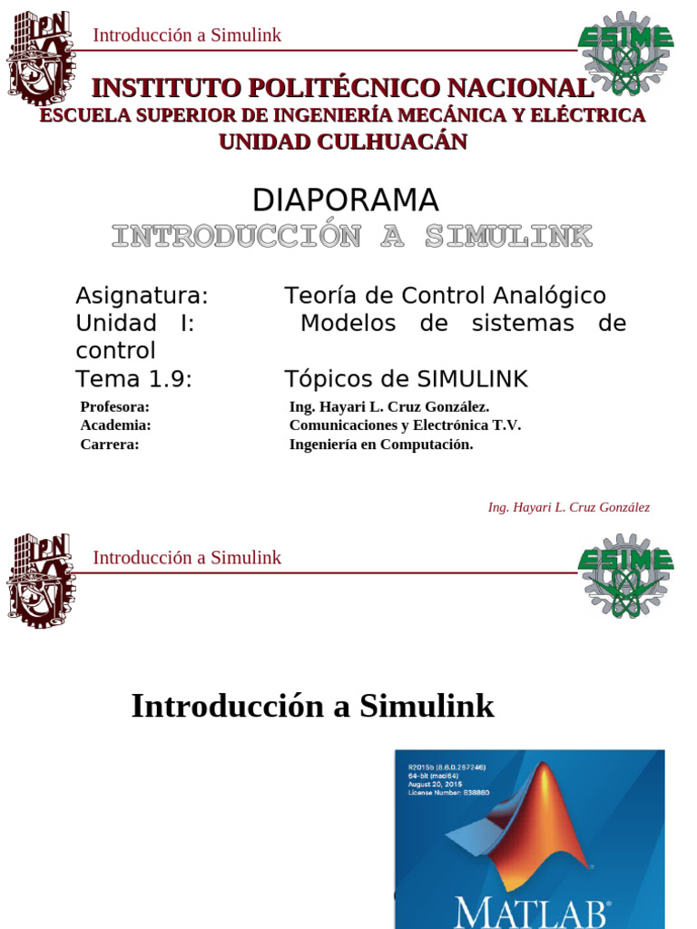 Intro Simulink HAYARICruz | PDF | Matlab | Ventana (informática)