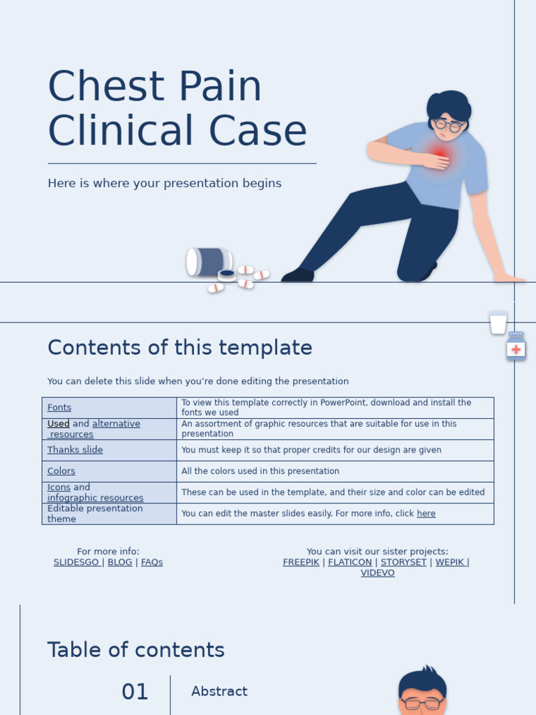 Chest Pain Clinical Case Presentation | PDF | Medical Diagnosis | Medicine