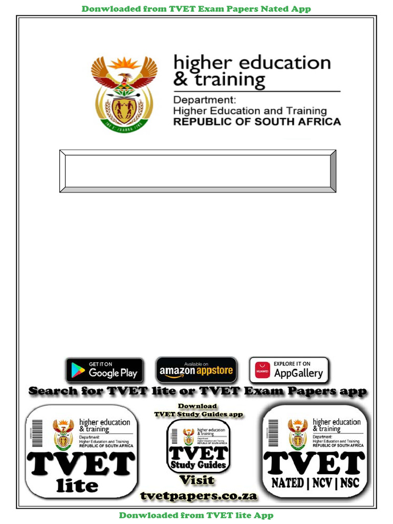 Past Papers, Public Management N6 | PDF | Government Spending | Money