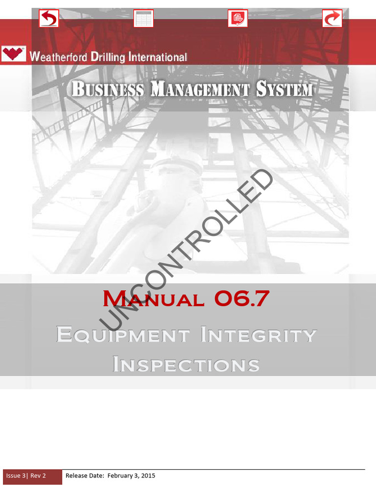 BMS 06.7 - Equipment Integrity Inspections | PDF