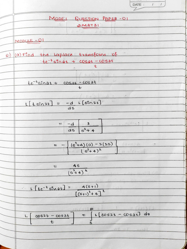 Modelpaper 1 | PDF