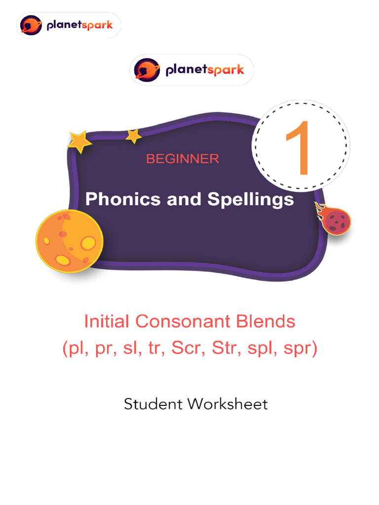 Initial Consonant Blends_ pl, pr, sl, tr, scr, str, spl, spr | PDF