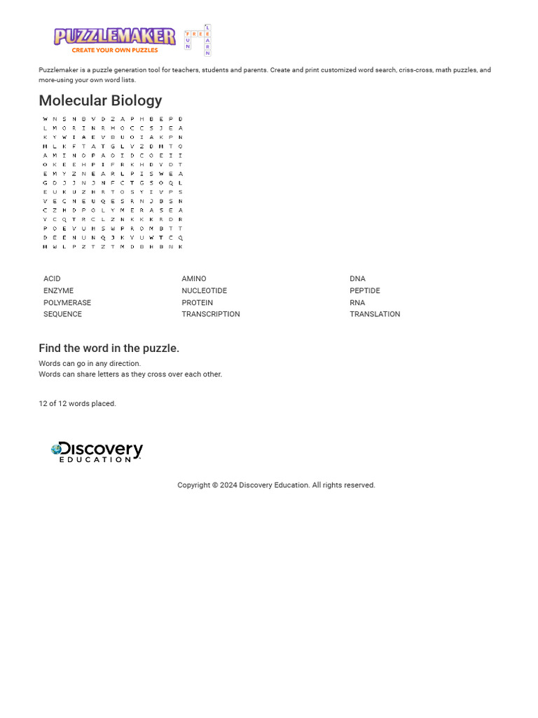 Molecular Biology | PDF