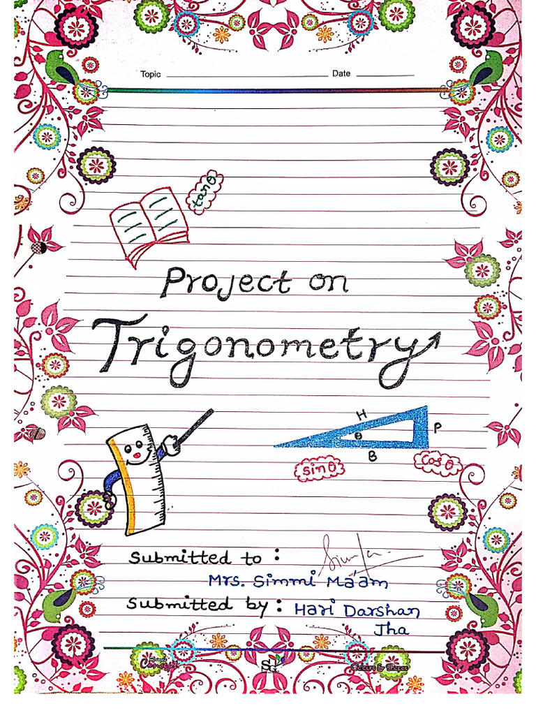 Maths Project File (Trigonometry) | PDF
