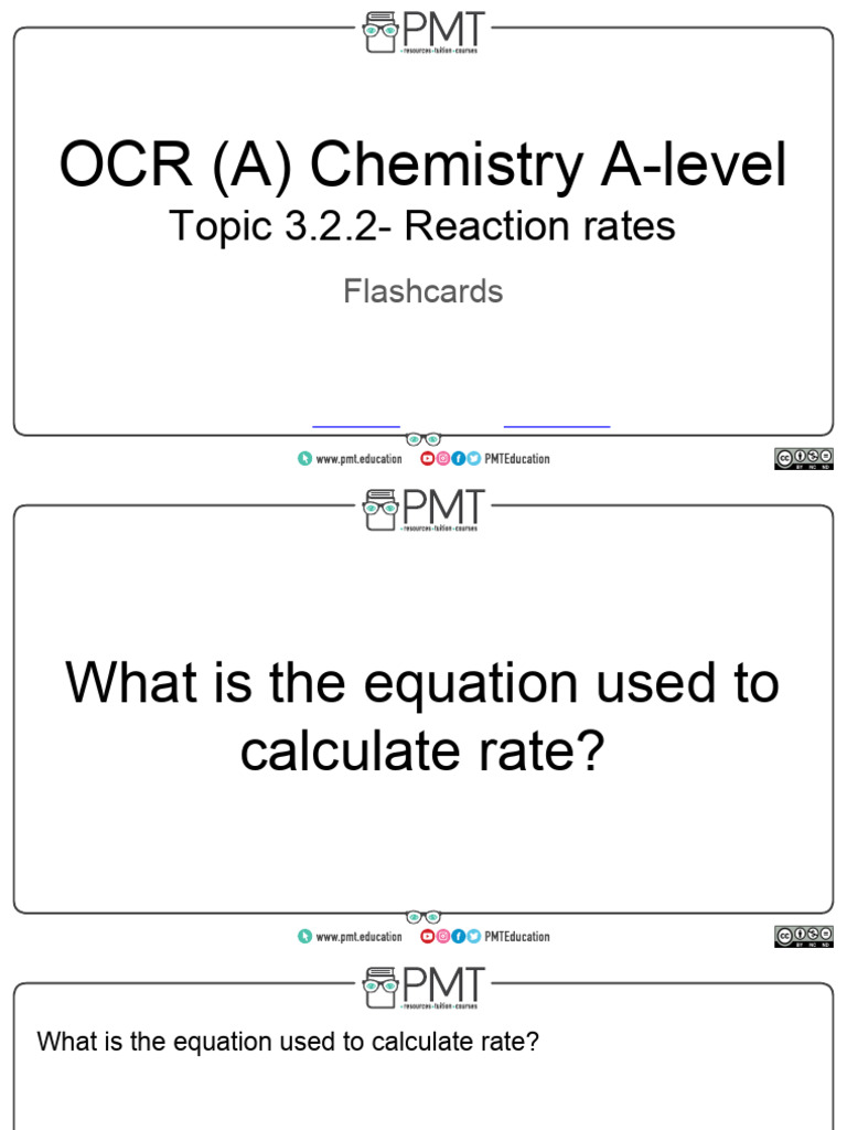 A-Level Chemistry: Reaction Rates Guide | PDF | Reaction Rate | Catalysis