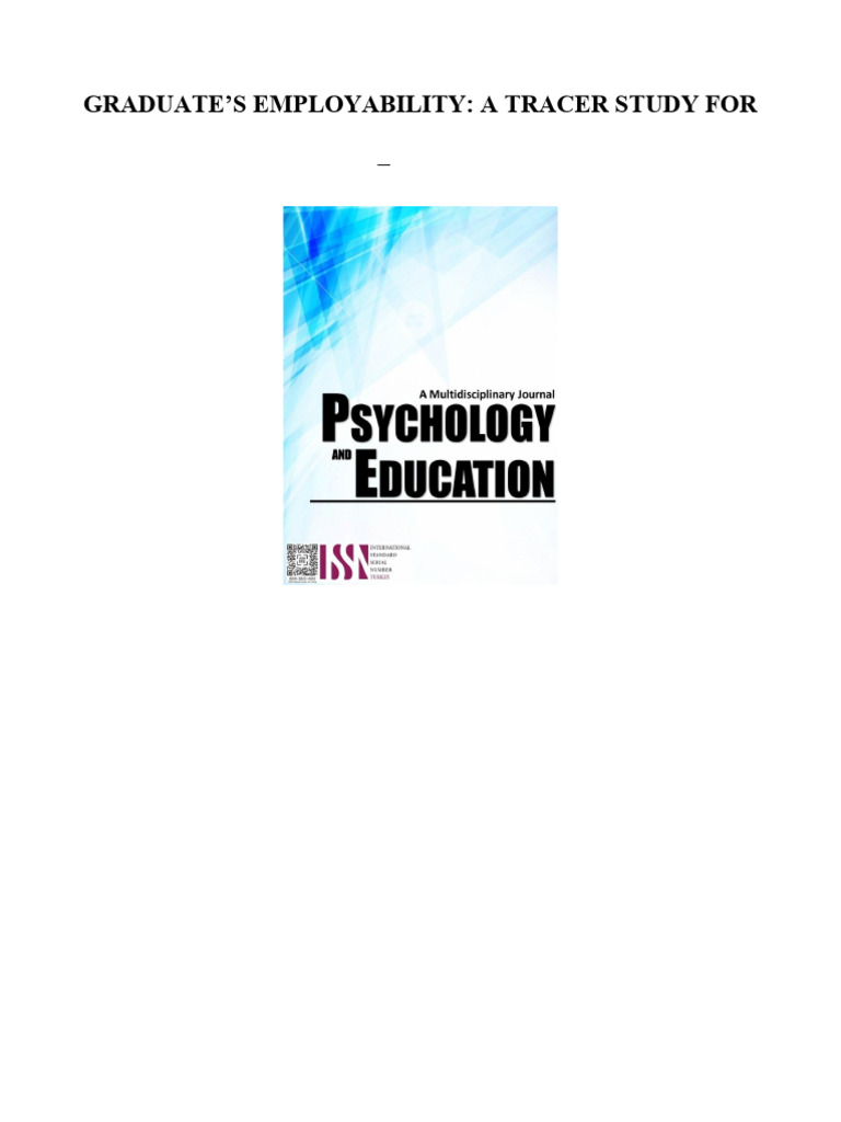 Graduate Employability Tracer Study Davao | PDF | Employment | Mental ...