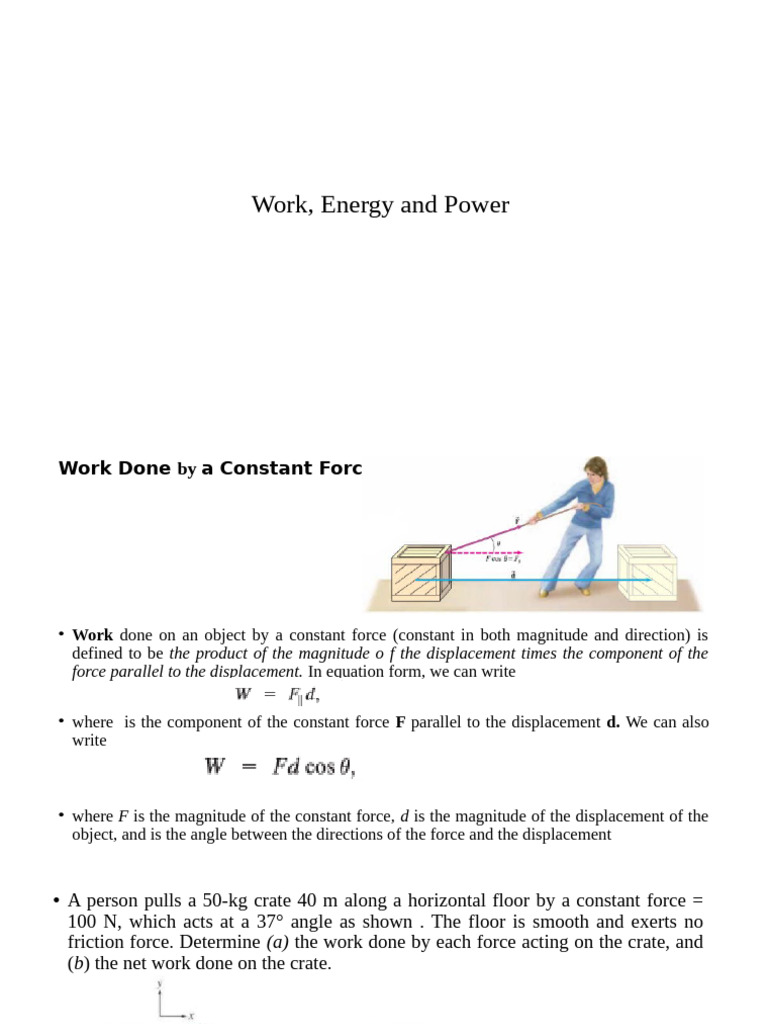 Module 4 Work Energy Power Bsce 1a 2 | PDF | Force | Potential Energy