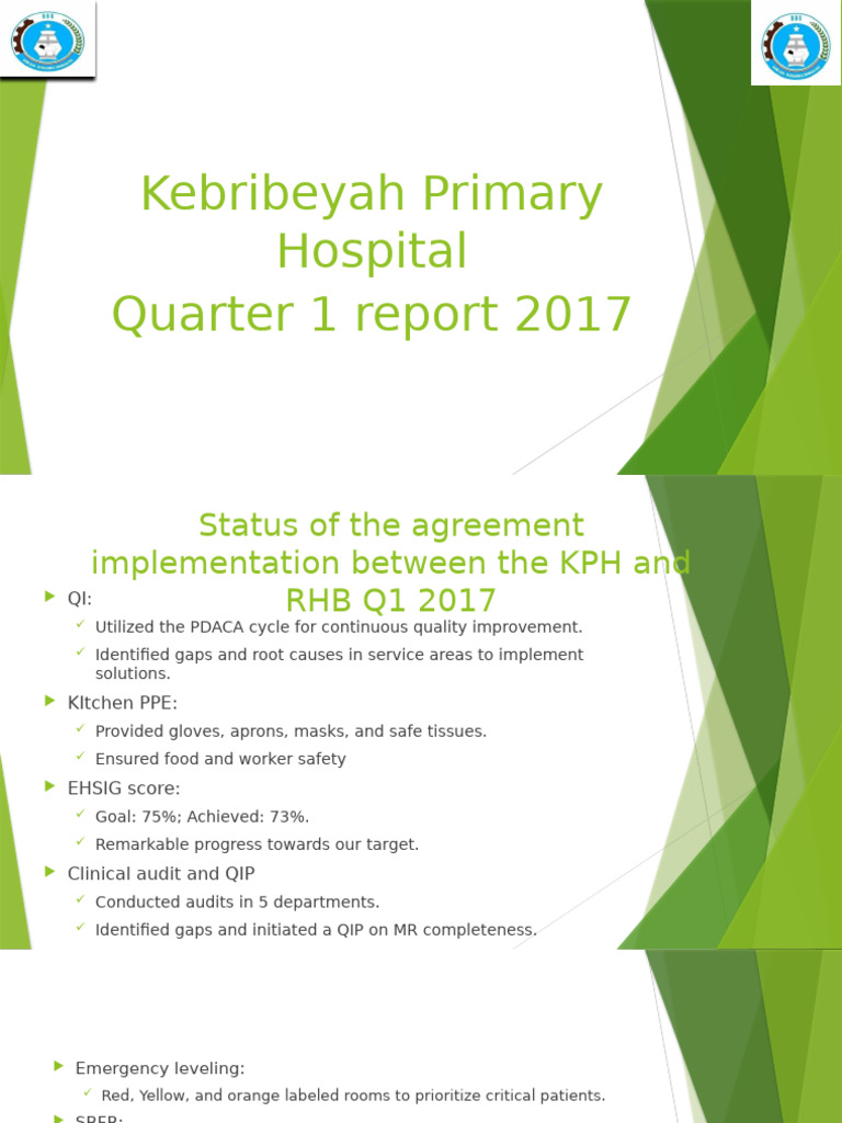 KPH Quarter 1 Report | PDF | Health Care | Hospital