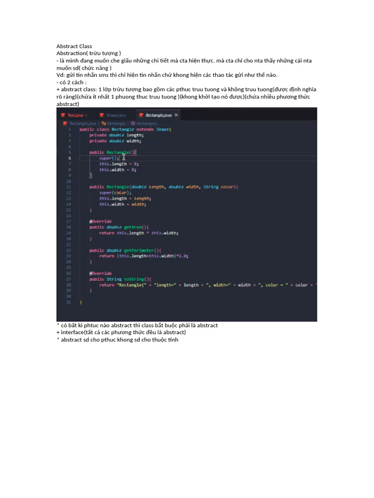 Abstract Class | PDF