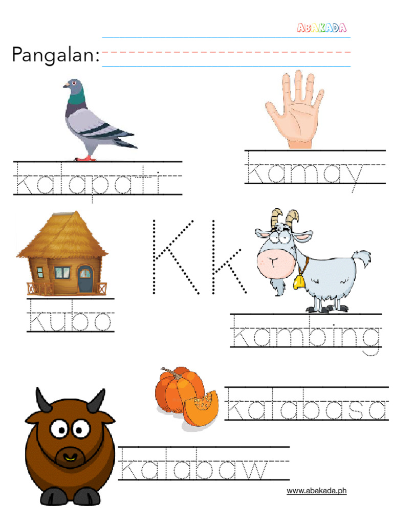 Tagalog Words Starting with K | PDF
