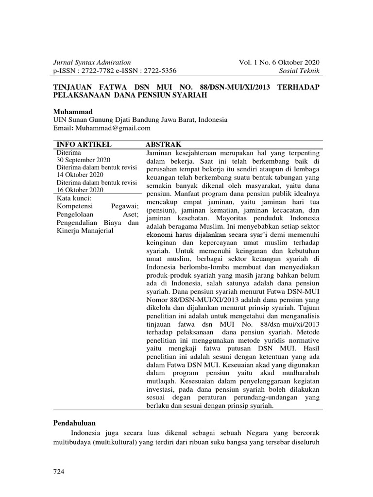Tinjauan Fatwa DSN Mui No 88dsn Muixi201 bc2559cb | PDF