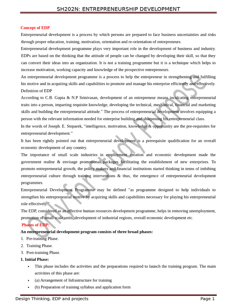 Phases of Entrepreneurial Development | PDF | Entrepreneurship | Business