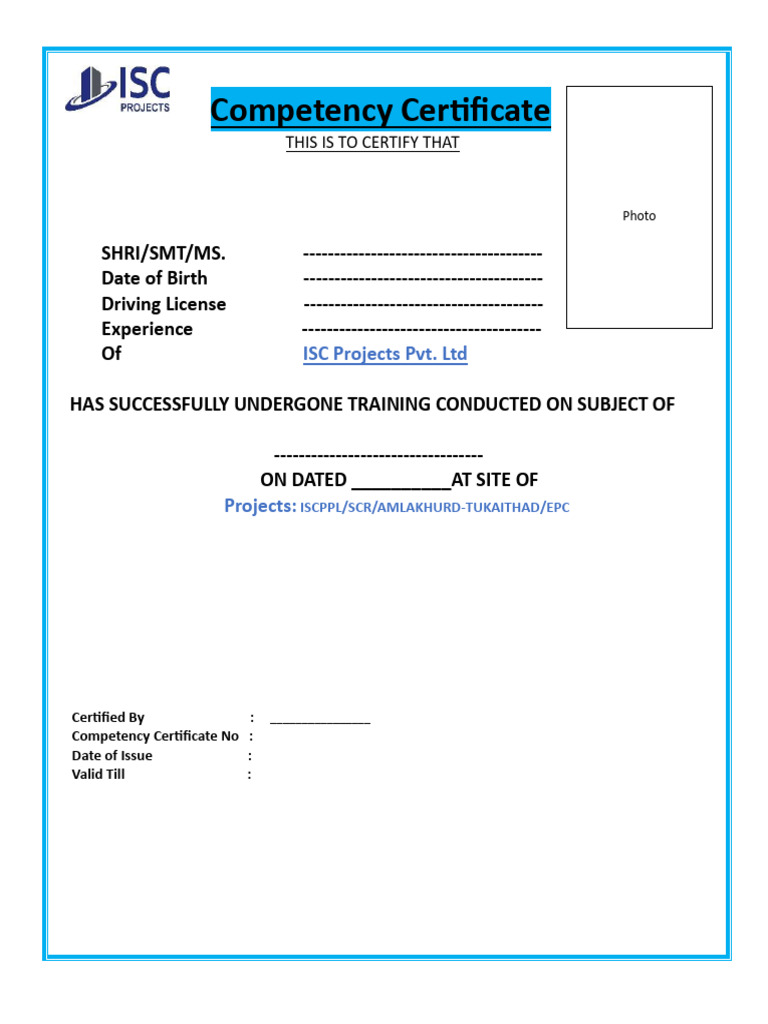 Competancy Formate 1 | PDF