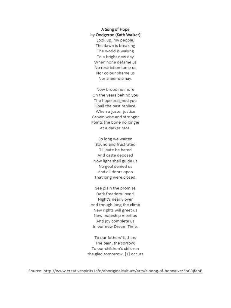 A Song of Hope | PDF