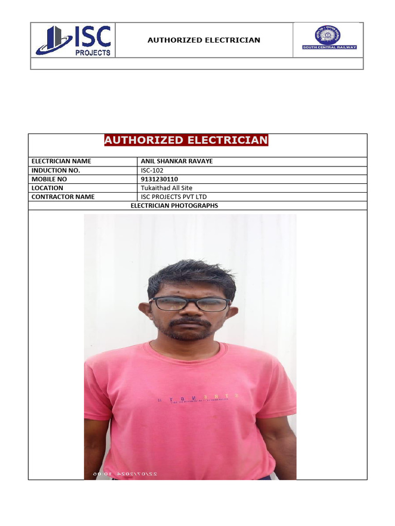 Authorized Electrician Board | PDF